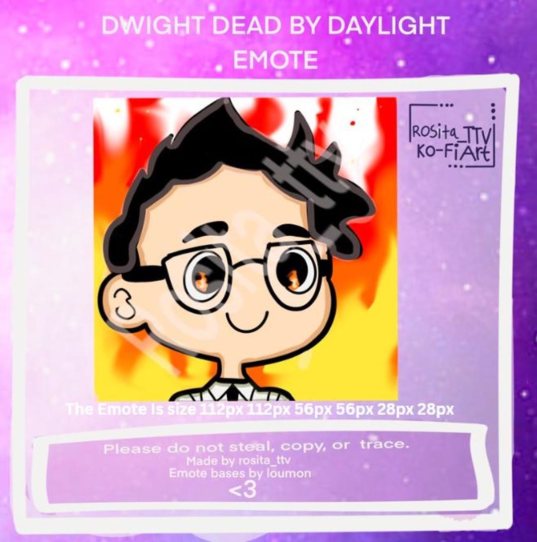 DBD Dwight Everything is Fine Emote Twitch, Discord, Youtube - Etsy