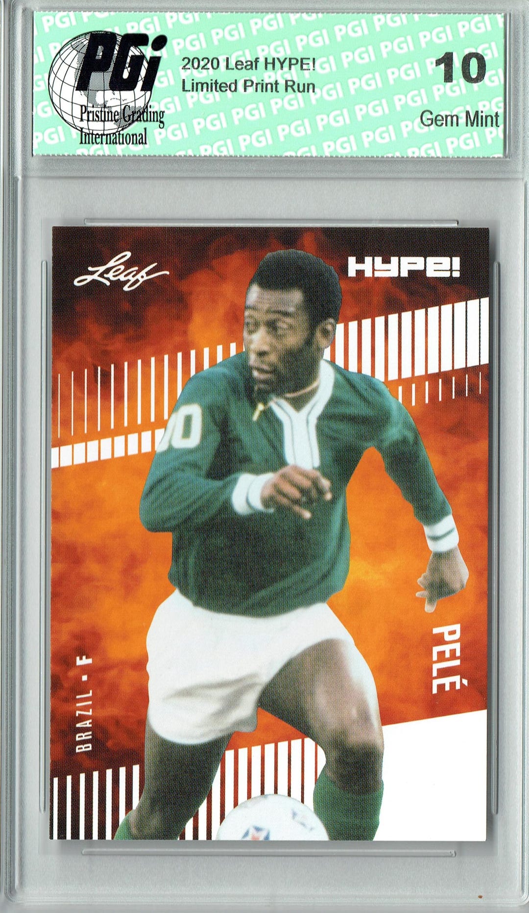 Pele 2020 Leaf HYPE! #45 Only 5000 Made Brazil World Cup Card PGI 10 - Etsy
