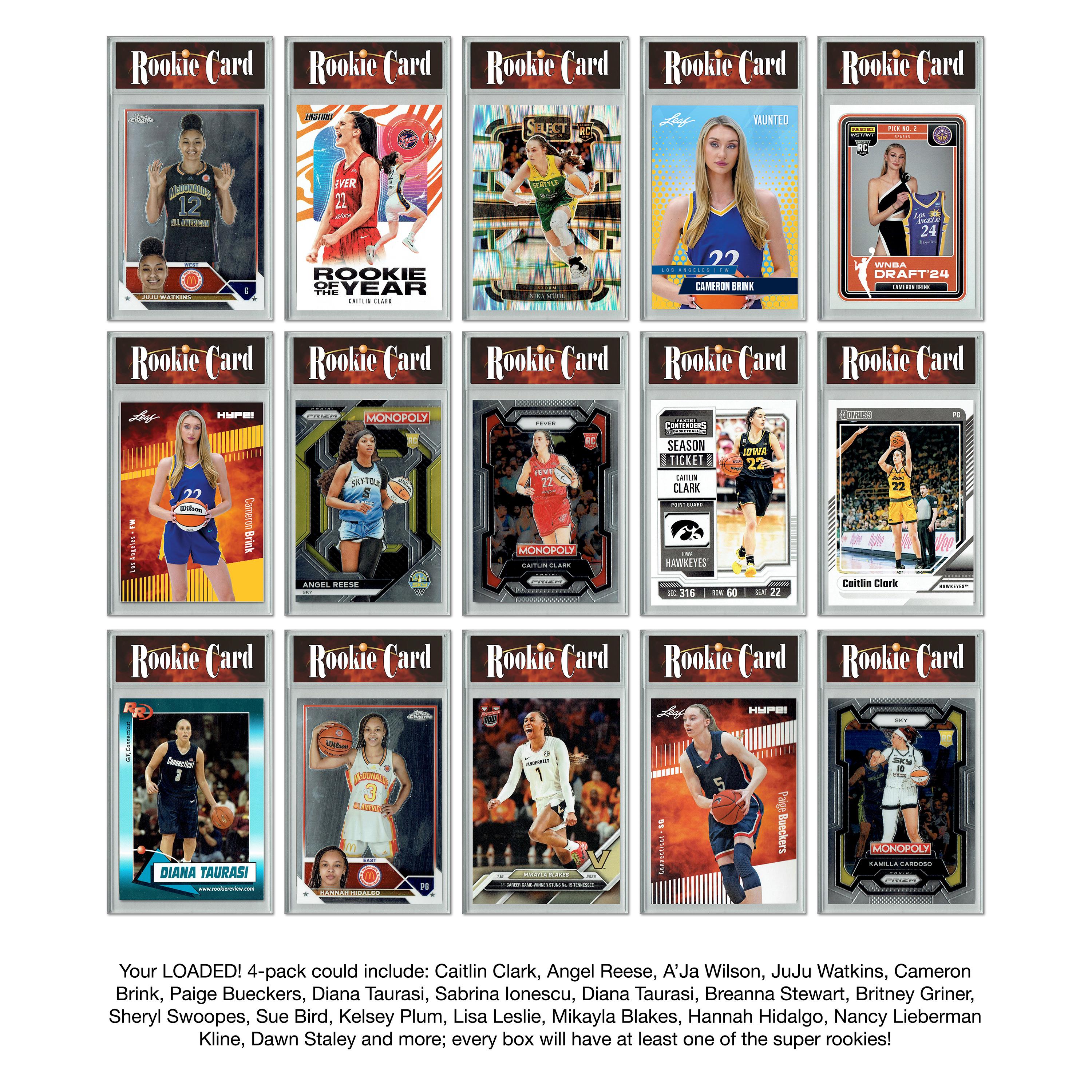 LOADED! WNBA Collector's Box: 4 Certified Mint+ Rookie Cards & Rarities ...