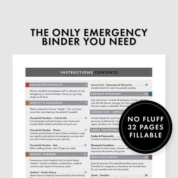 Home Management Binder - Etsy