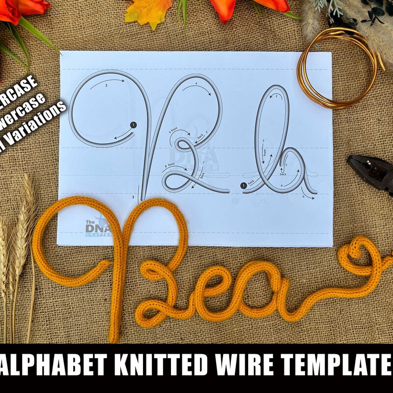 Knitted Wire Word Art - Etsy