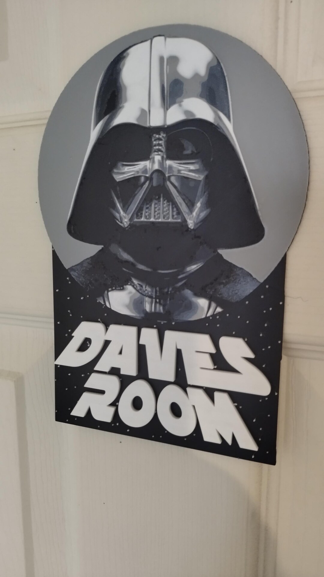 Personalized Darth Vader Door Sign – 3D Printed Star Wars Plaque ...