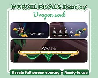 Hydrangea Bloom Mavel Rivals Overlay HUD | 3 Scale Widgets Size for ...