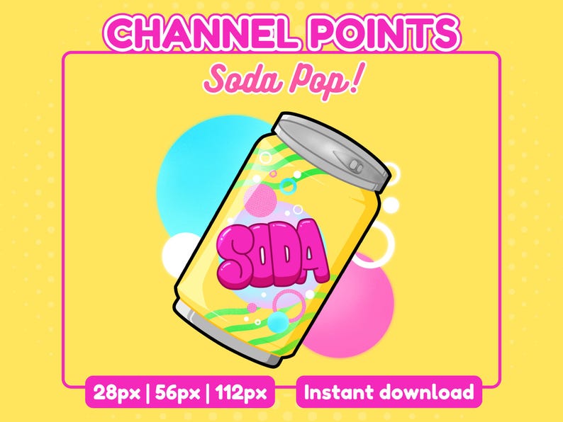 Soda Pop Channel Points | Reward Point | Coin | Streamer | Twitch ...