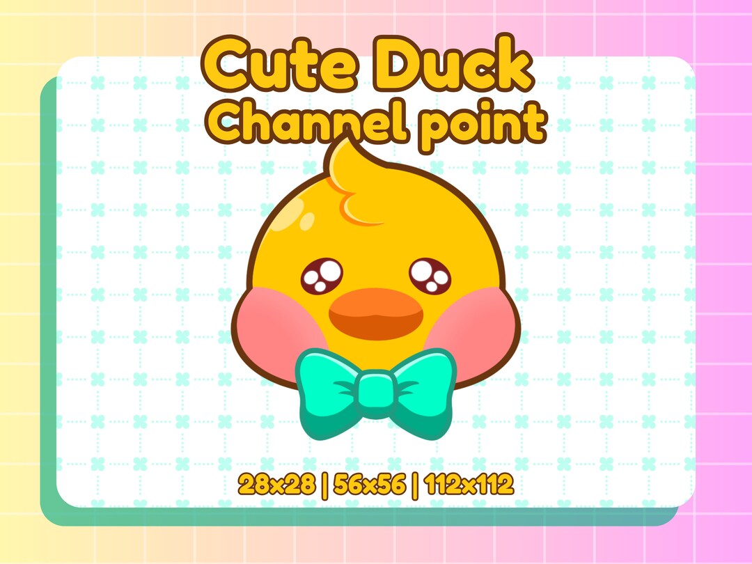 Cute Duck Channel Point, Duck Twitch Emotes, Coin, Discord - Etsy