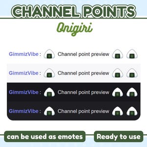 Onigiri Channel Points: Redeem Coin for Twitch & Discord - Etsy UK