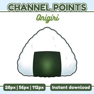 Onigiri Channel Points: Redeem Coin for Twitch & Discord - Etsy UK
