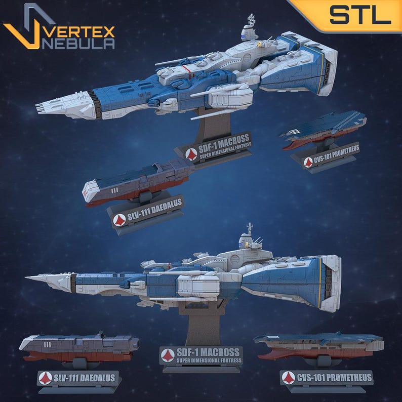 STF-1 Starcross (TV Version) 1/3000 Scale - Etsy