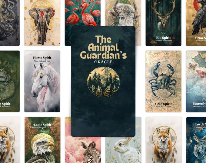 Animal Guardian's Oracle Deck -42 Card Deck - Animal Oracle Cards - Etsy