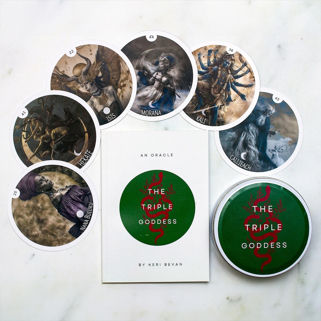 Triple Goddess Oracle Deck - With Printed Guidebook- Original Artist - Etsy