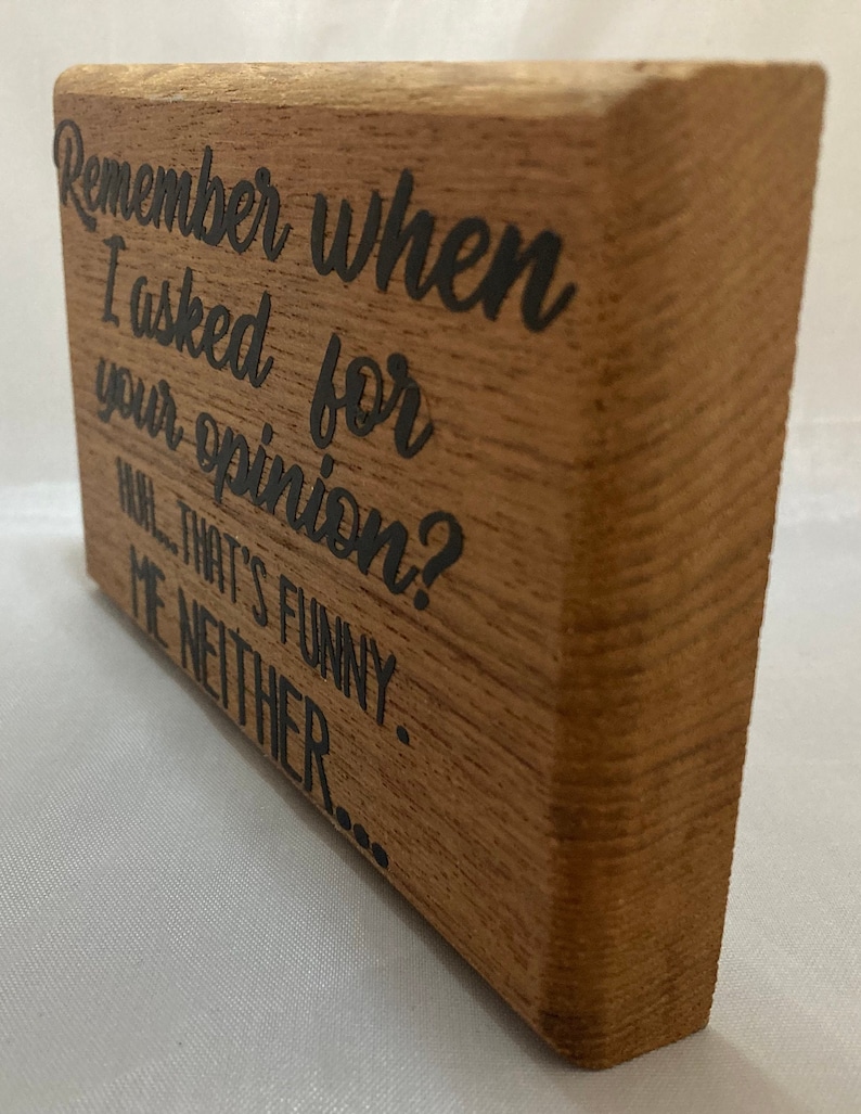 Sarcastic Wood Desk Sign, Funny Office Decor - Etsy