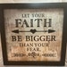 Wooden Religious Sign, Inspirational Wall Decor, Christian Gift, Faith ...
