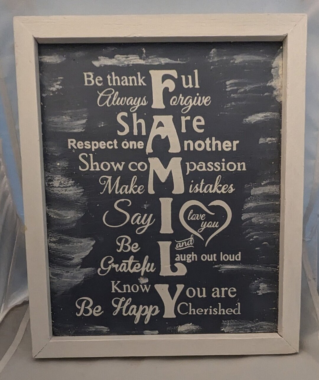 Inspirational Wooden Sign, Family Values, Livingroom Sign, Gift for All ...