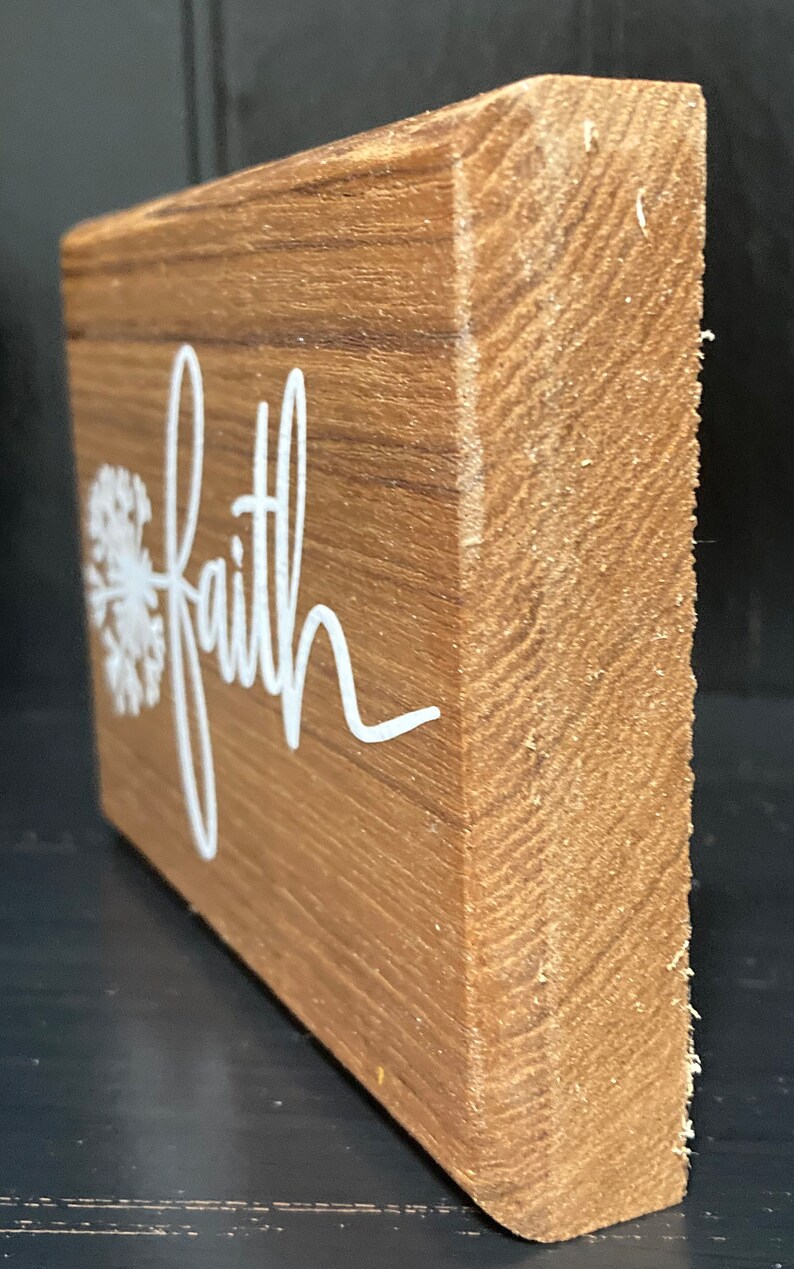 Wooden Teak Sign, Wooden Religious Sign, Inspirational Wall Decor ...