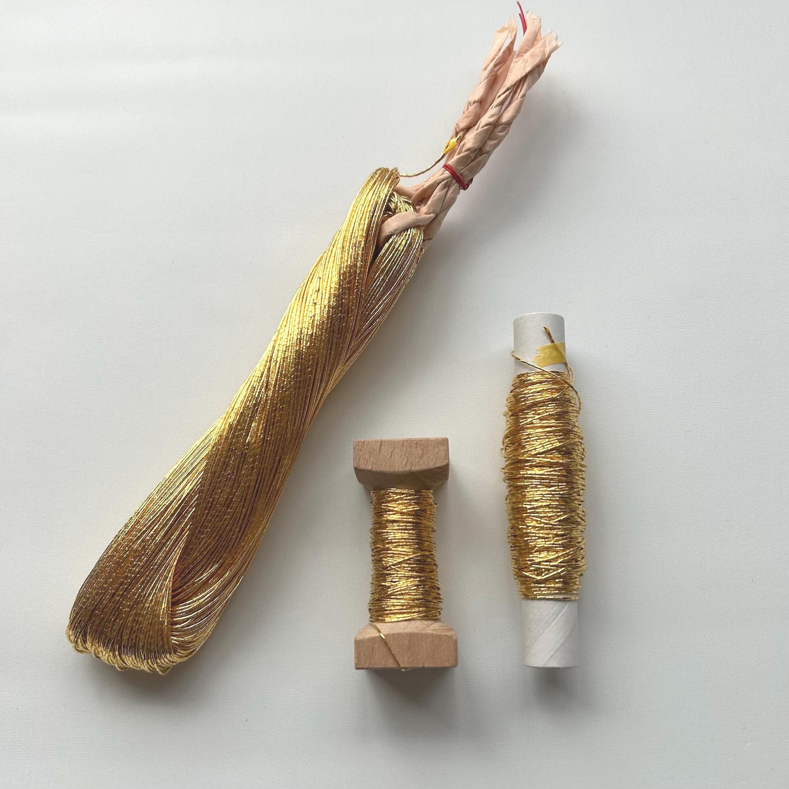 Authentic Pure Gold Leaf Thread ”12gake” for Japanese Traditional ...