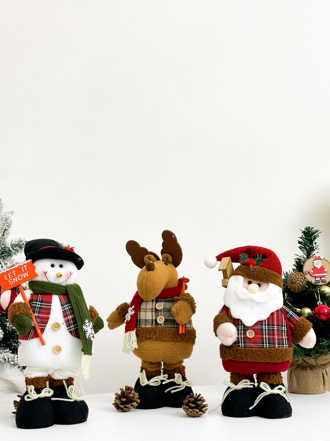 Personalised Embroidered Cubbie Christmas Reindeer /snowman/santa Teddy ...