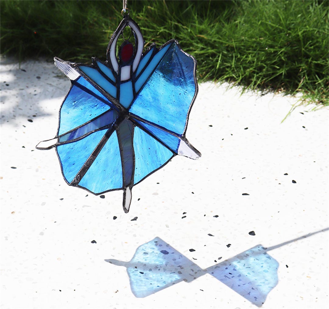 Finished Dancing Lady Stained Glass Spinner-ballet Dancer,outdoor ...