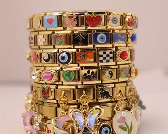 Charm Bracelets Etsy UK