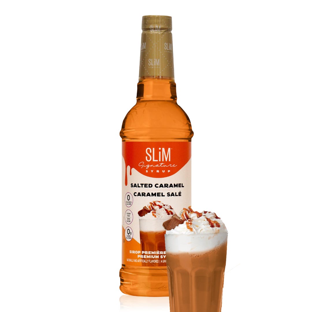 Slim Syrups Sugar Free Salted Caramel Syrup - Etsy