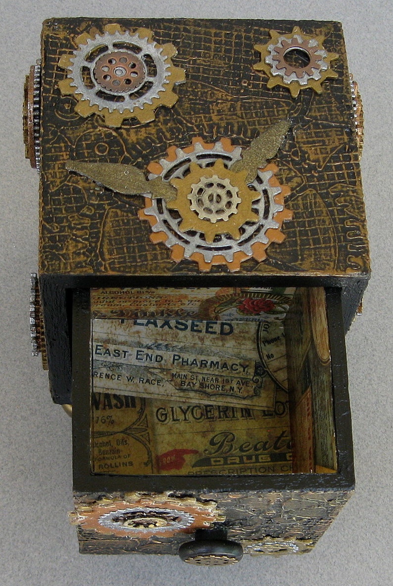 Steampunk Industrial III Decorative Altered Art Mixed Media - Etsy
