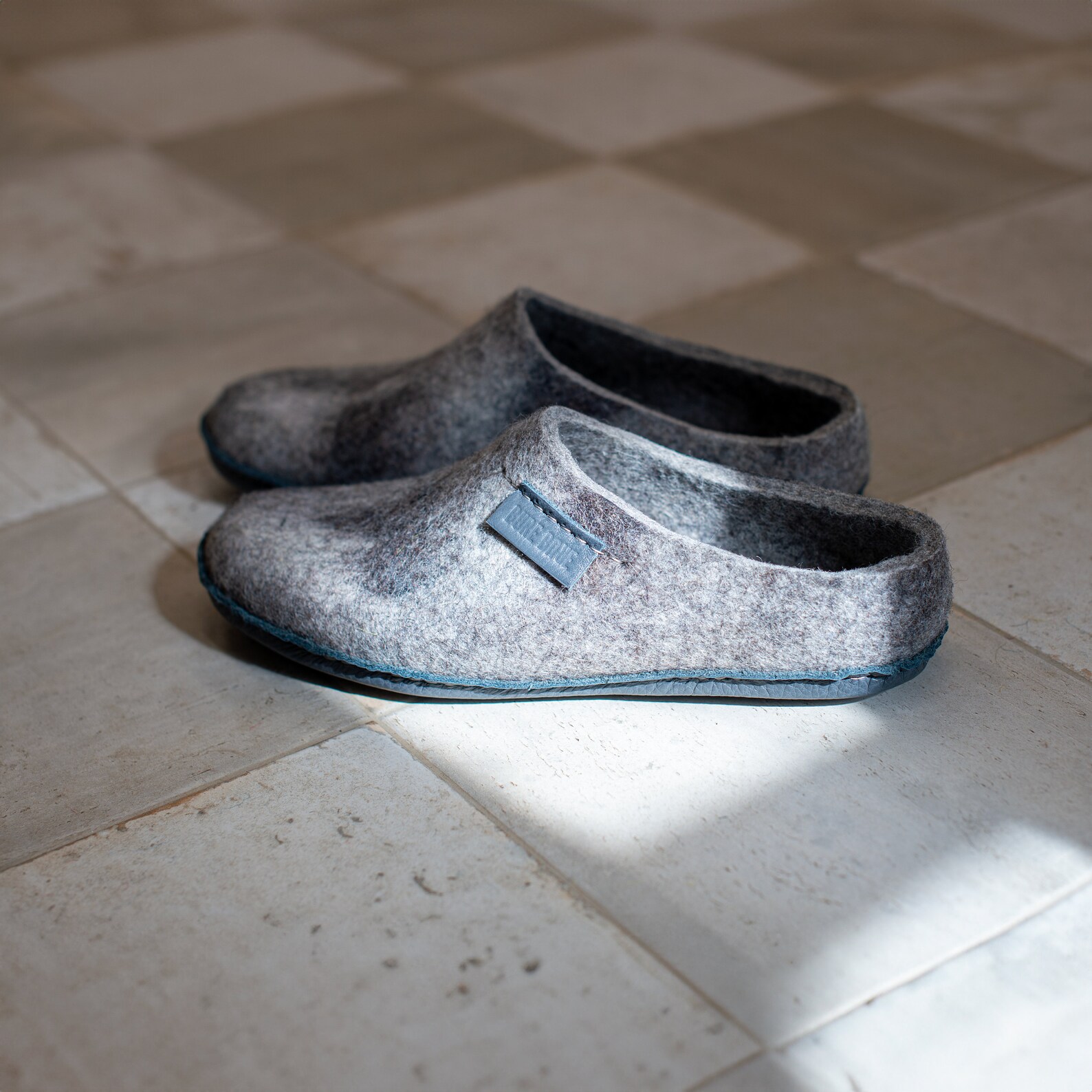 Handmade Felted Wool Clogs: Men's Barefoot Slippers, Leather or Rubber ...