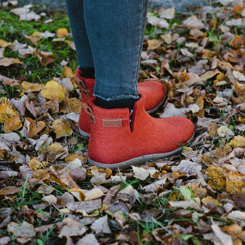 WOOBOOT Women Cozy Woolen Boots Slippers With Pull Loop Bure - Etsy