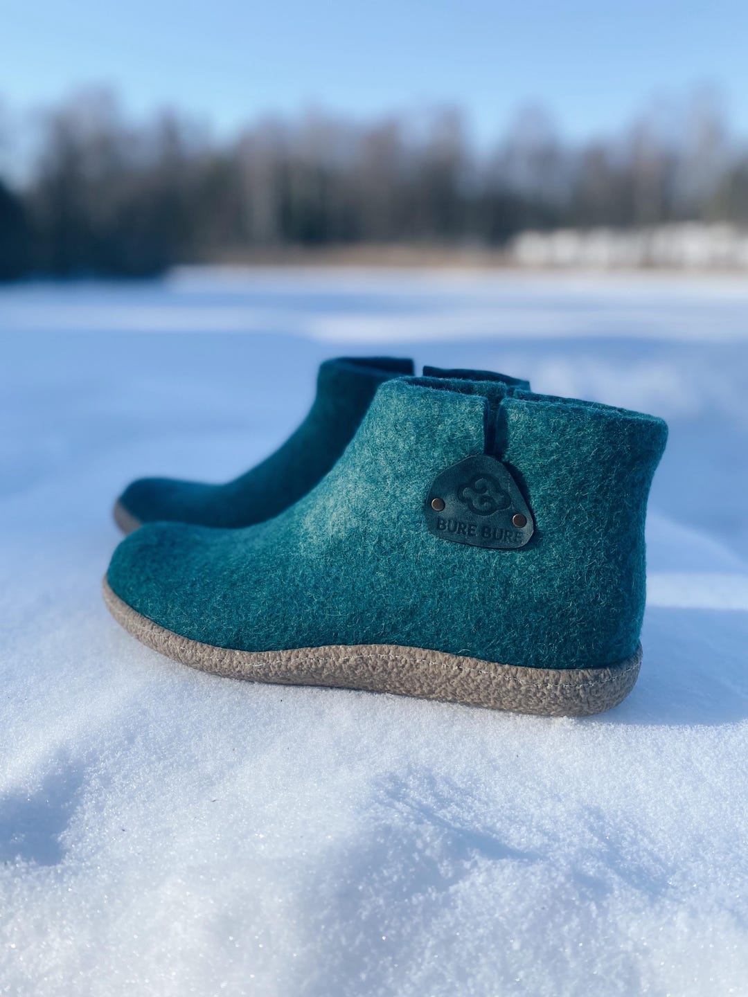Handmade Felted Wool Boots: Unisex Indoor/outdoor Slippers - Etsy