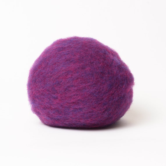 Dark Magenta Wool Best for wet felting wool Bergschaf wool | Etsy