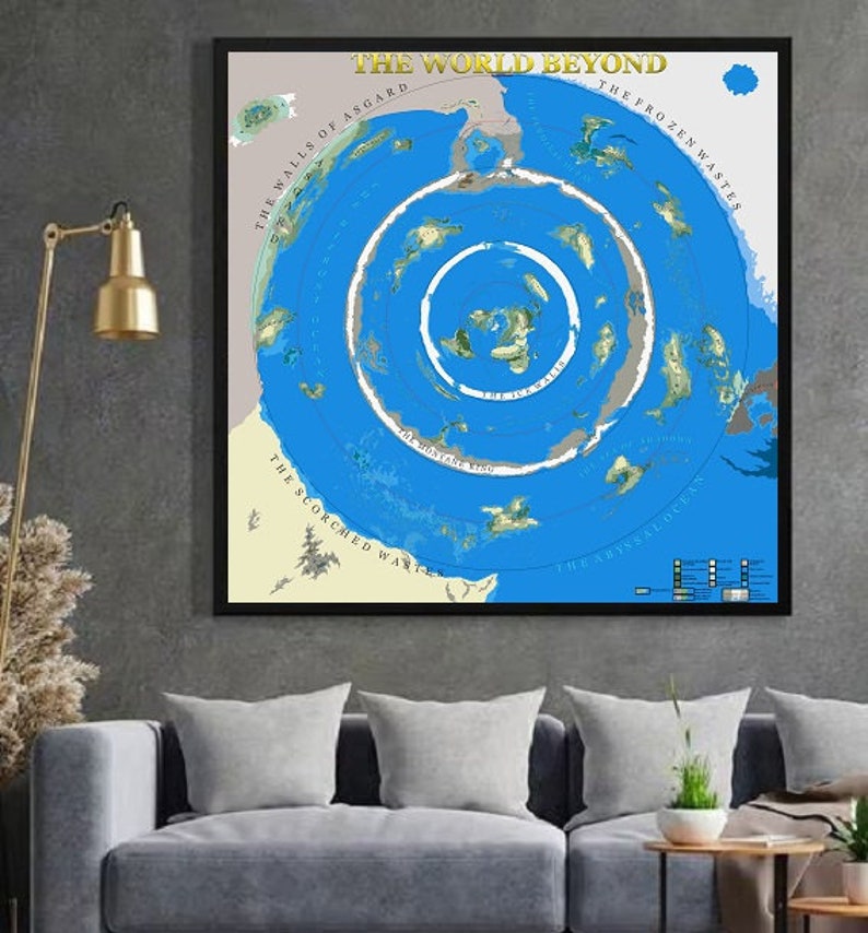 V3.0 the World Beyond the Ice Wall Hi-res Digital Download Flat Earth ...