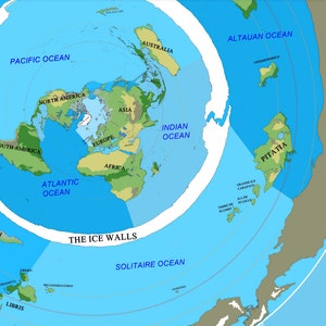 V1.0 the World Beyond the Ice Wall Hi-res Digital Download Flat Earth ...