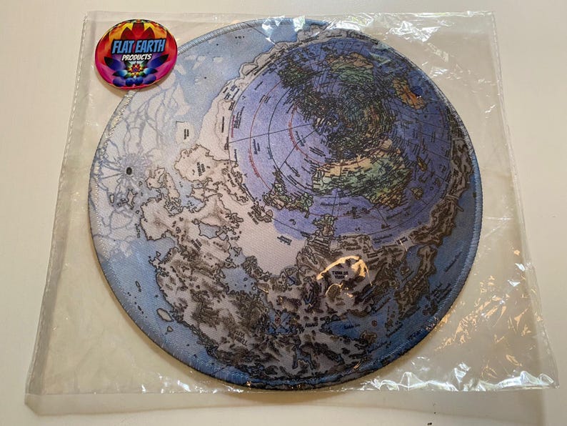 Flat Earth Plasma Moon & Beyond Map Mousepad More Land Realm German ...