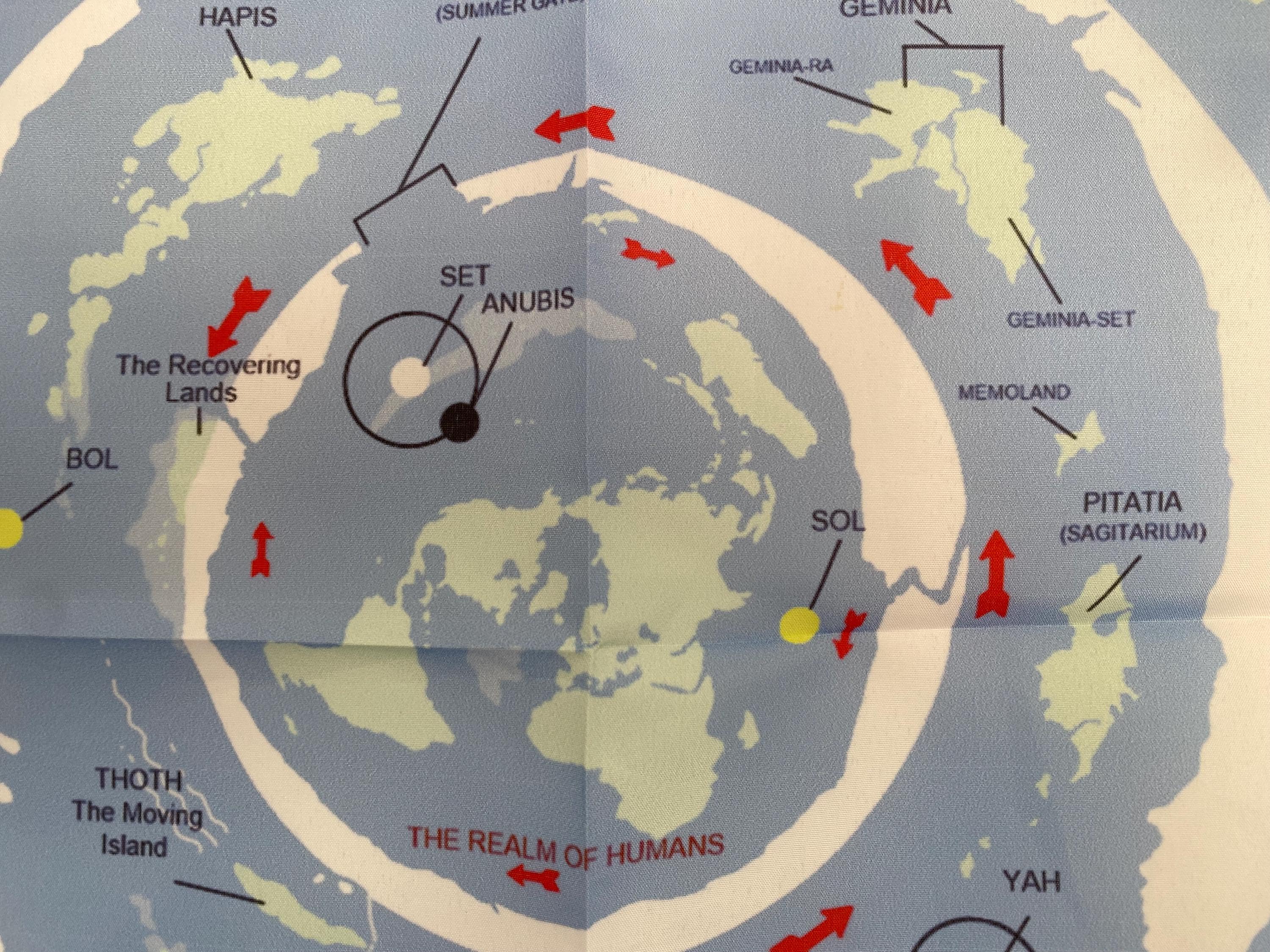 XXL Flat Earth Worldmap Flag Poster Beyond the Ice Wall of Antarctica ...