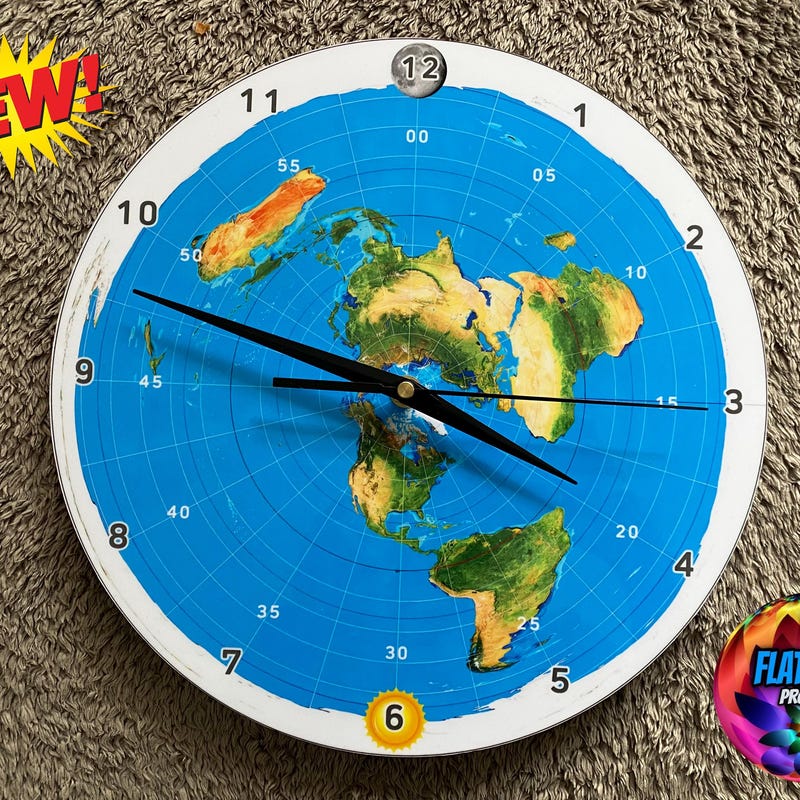 World Map Wall Clock - Etsy
