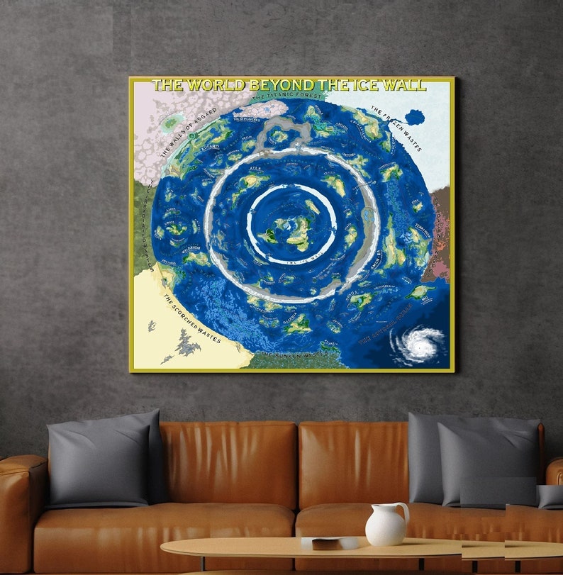 V2.0 the World Beyond the Ice Wall Hi-res Digital Download Flat Earth ...