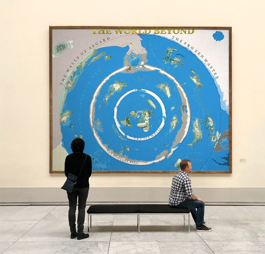 V3.0 the World Beyond the Ice Wall Hi-res Digital Download Flat Earth ...