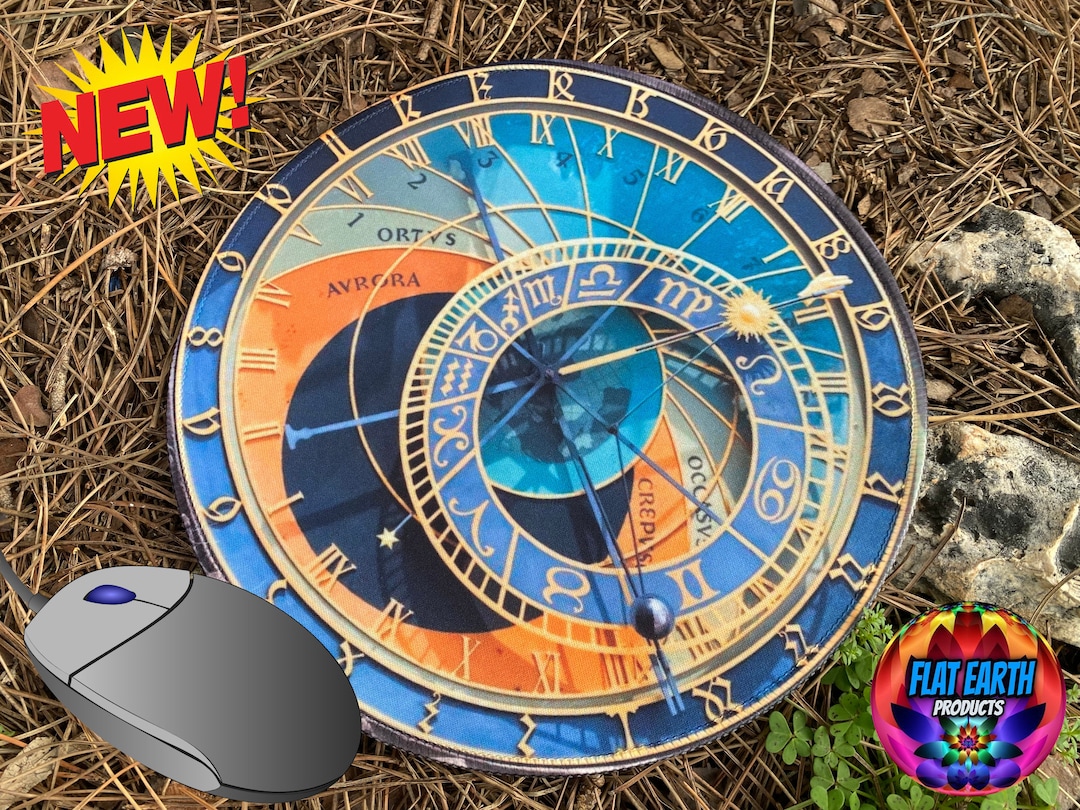 Old World Prague Astronomical Clock Mousepad PC Mat Mouse Pad Flat ...