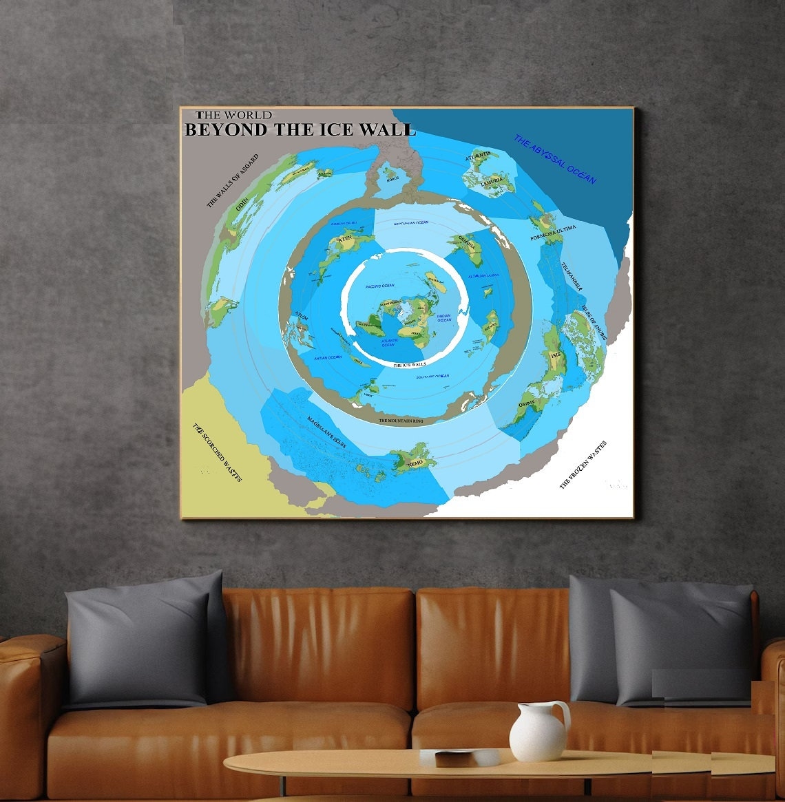 V1.0 the World Beyond the Ice Wall Hi-res Digital Download Flat Earth ...