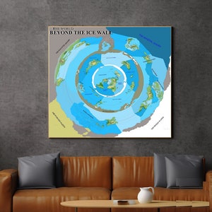 V1.0 the World Beyond the Ice Wall Hi-res Digital Download Flat Earth ...