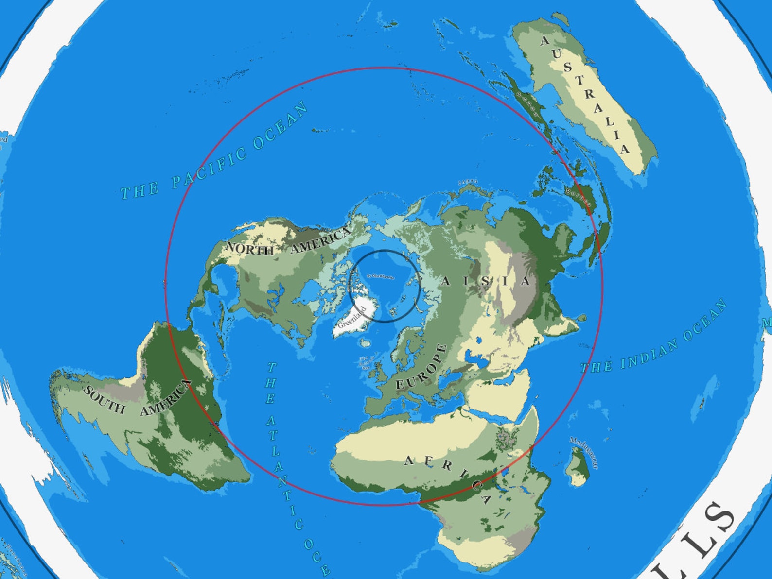 V3.0 the World Beyond the Ice Wall Hi-res Digital Download Flat Earth ...