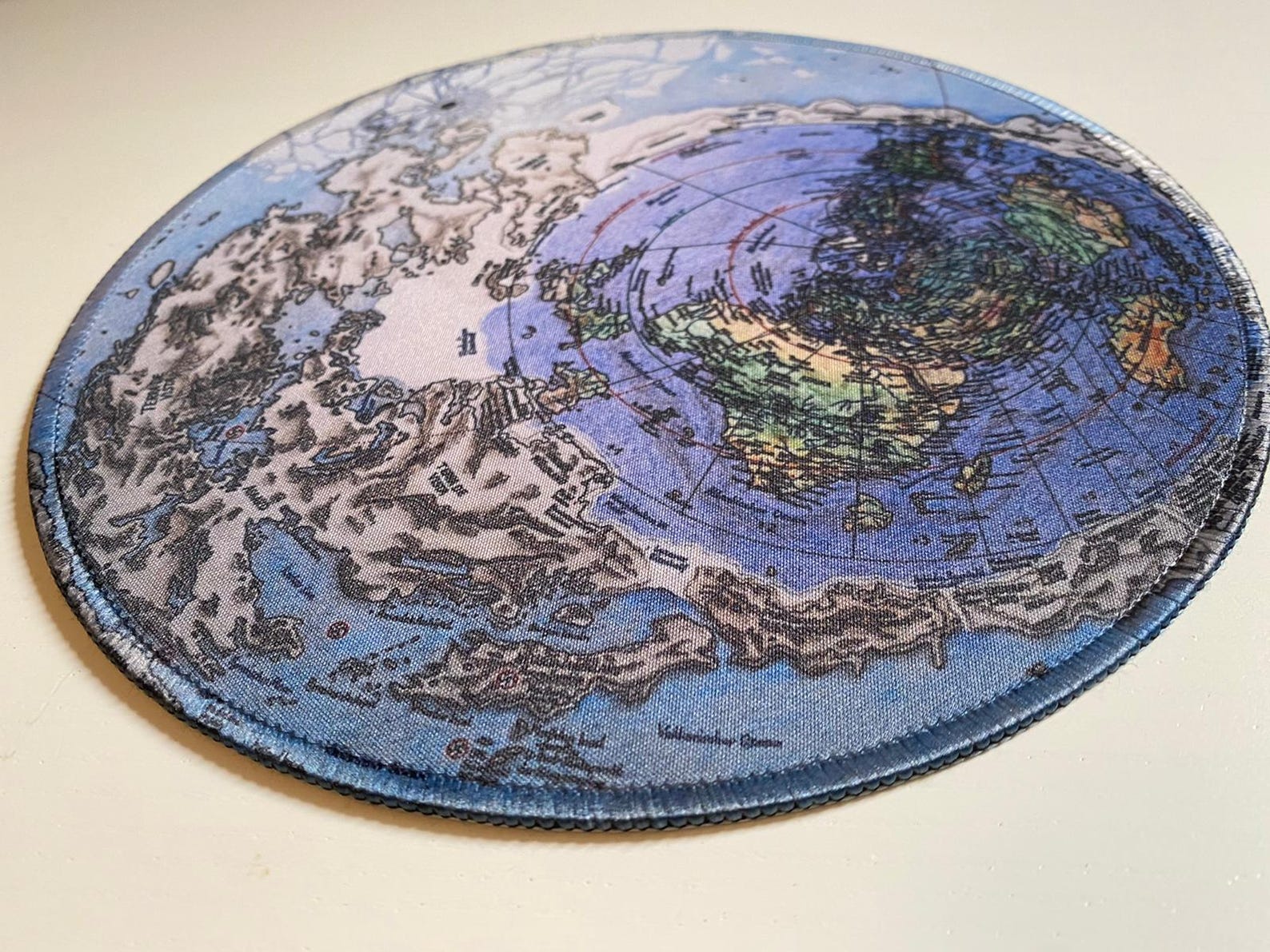 Flat Earth Plasma Moon & Beyond Map Mousepad More Land Realm German ...