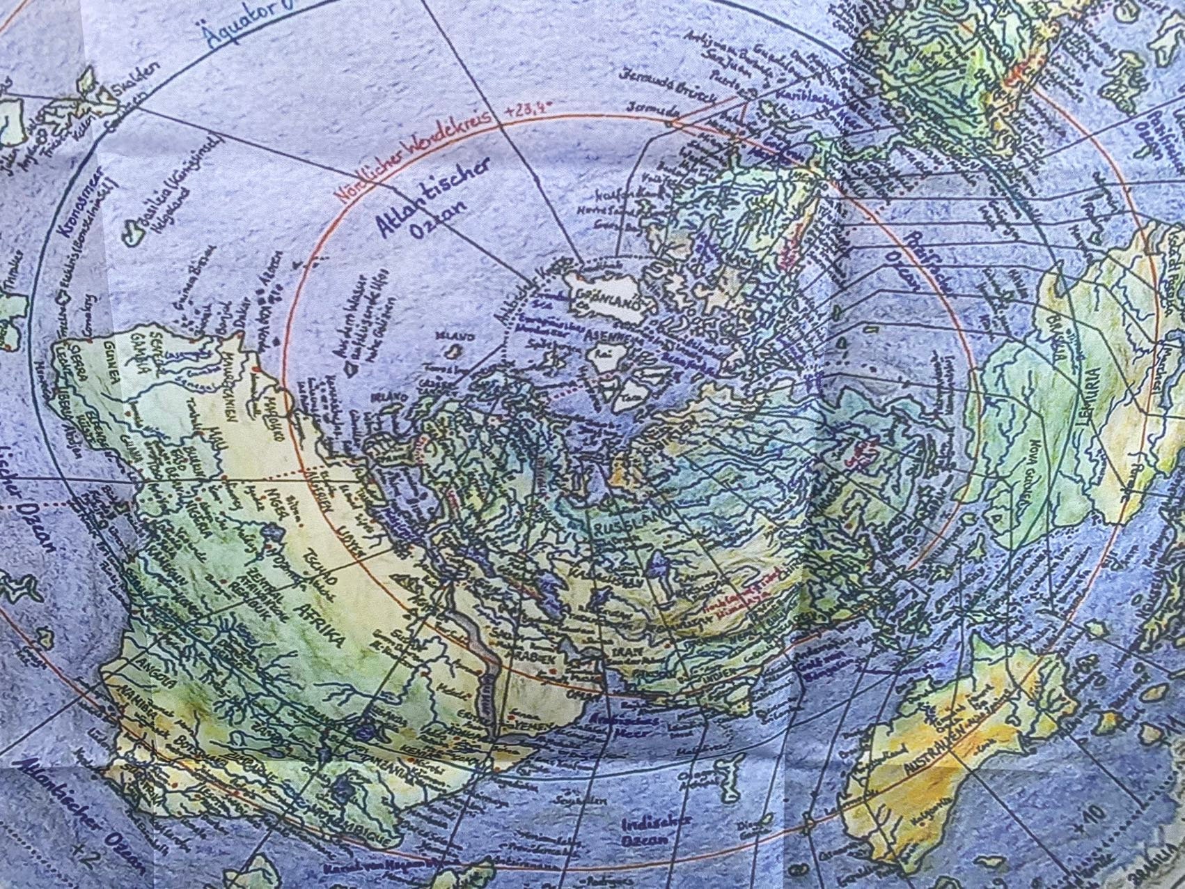 ALL Sizes Moon Map Flag Flat Earth and Beyond Large High-quality All ...