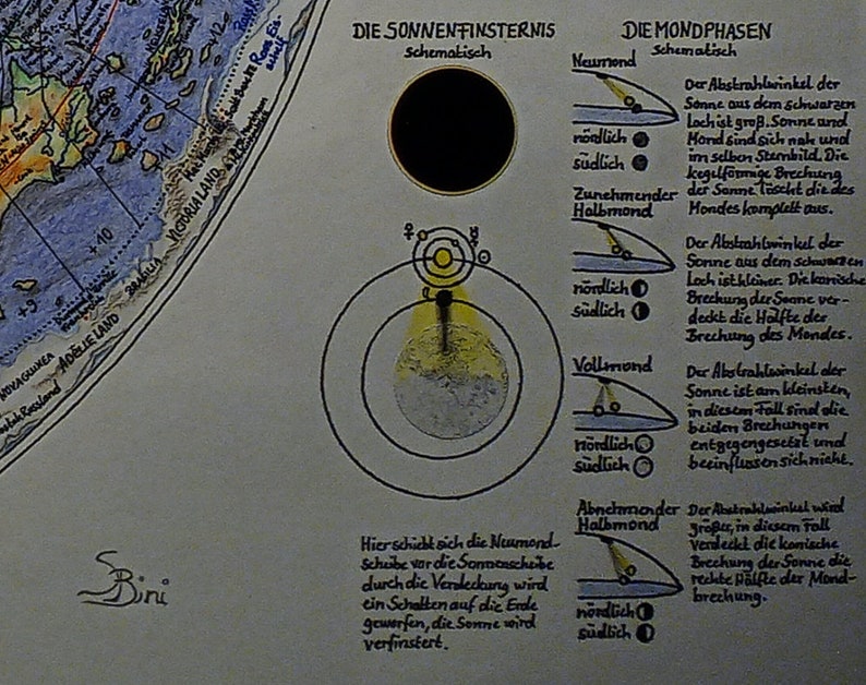 Flat Earth Plasma Moon Map Cotton Canvas Poster More Land Gleason World ...