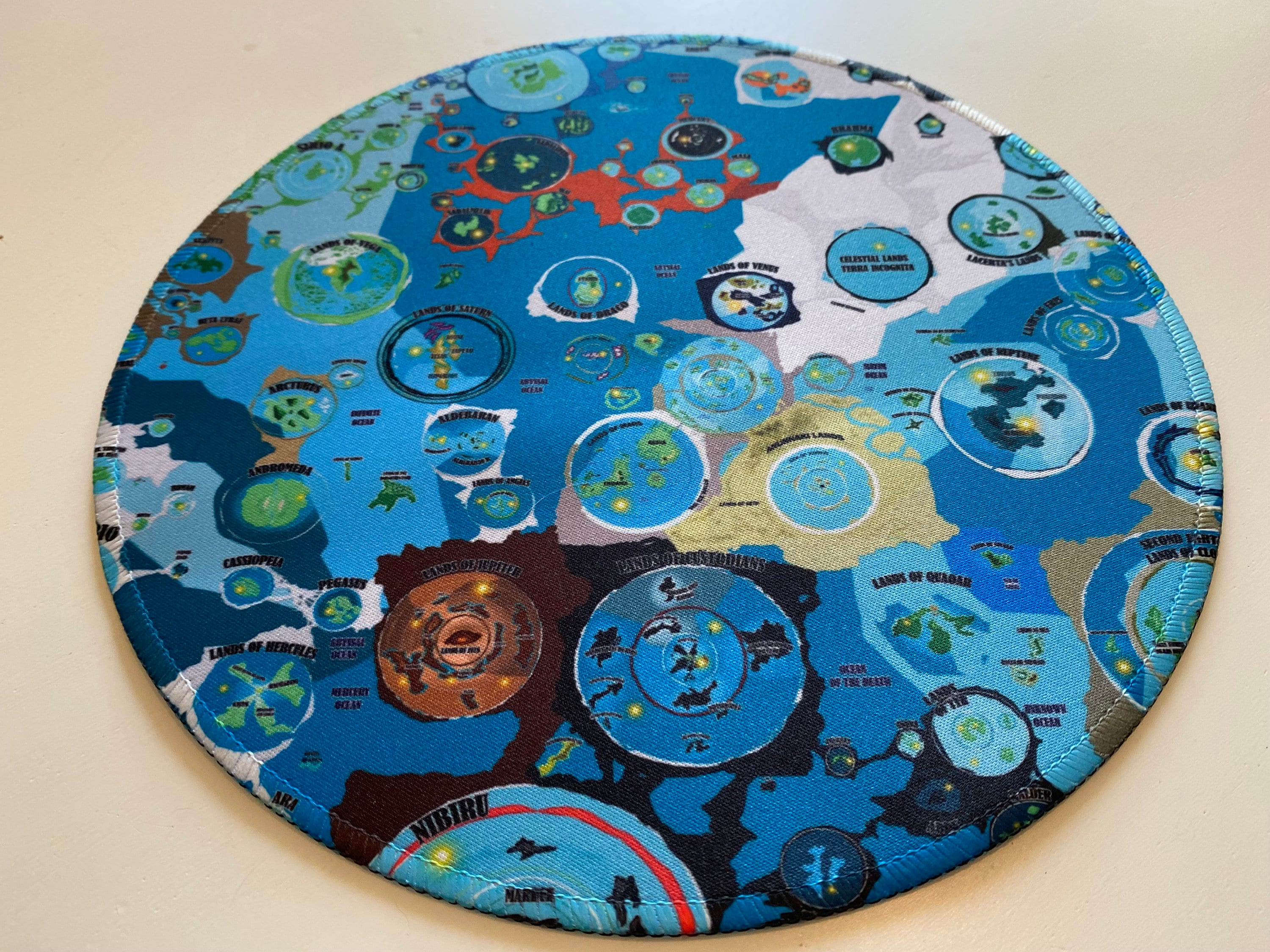 Terra Infinita Mousepad Flat Earth Map PC Mat Beyond Antarctica Land ...