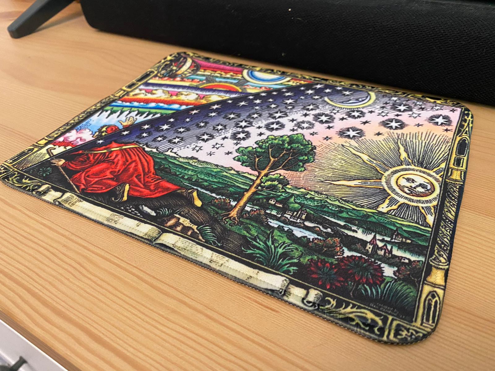 Biblical Cosmology Firmament Flat Earth Mousepad Alchemy Flammarion PC ...