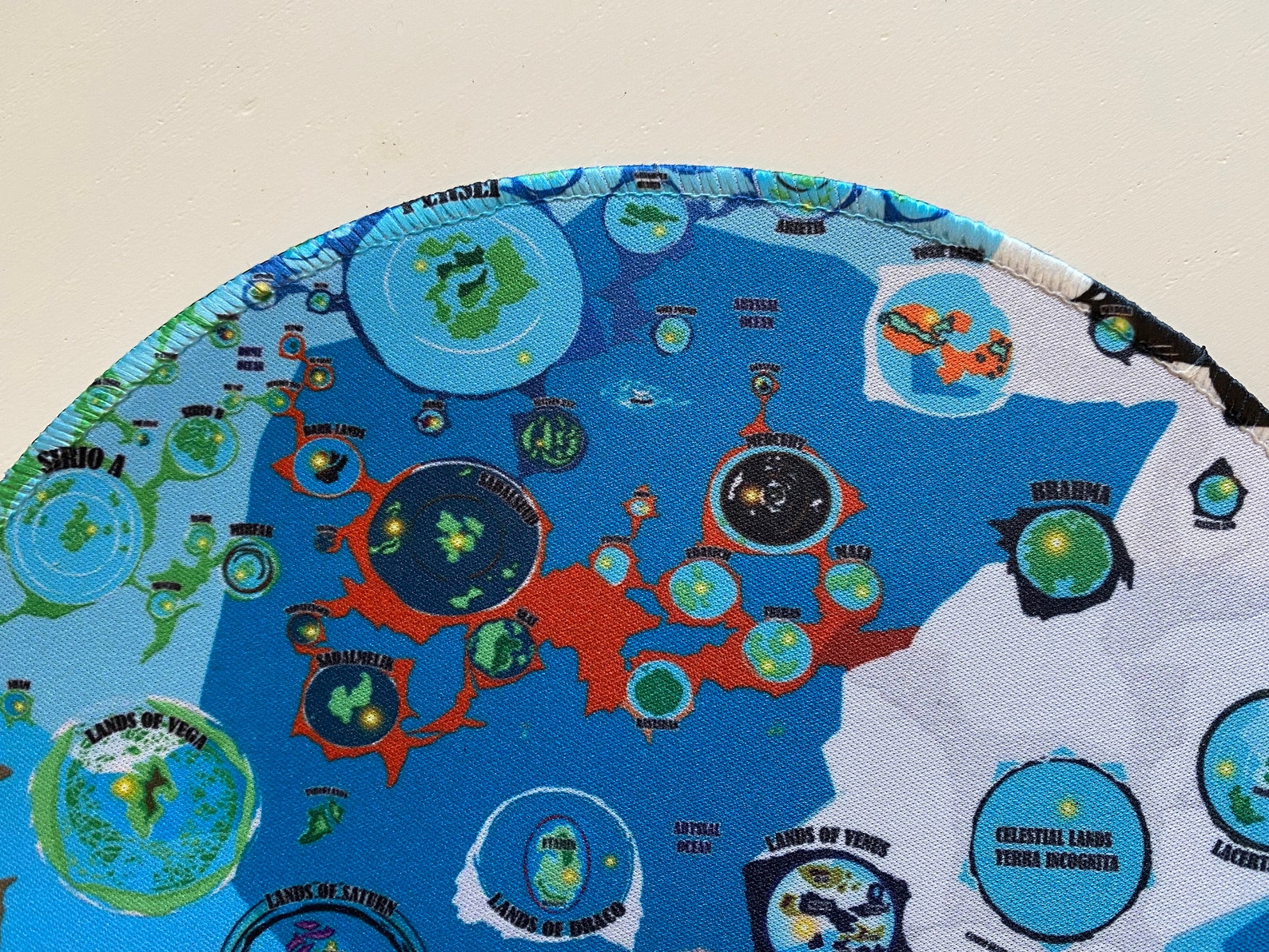 Terra Infinita Mousepad Flat Earth Map PC Mat Beyond Antarctica Land ...