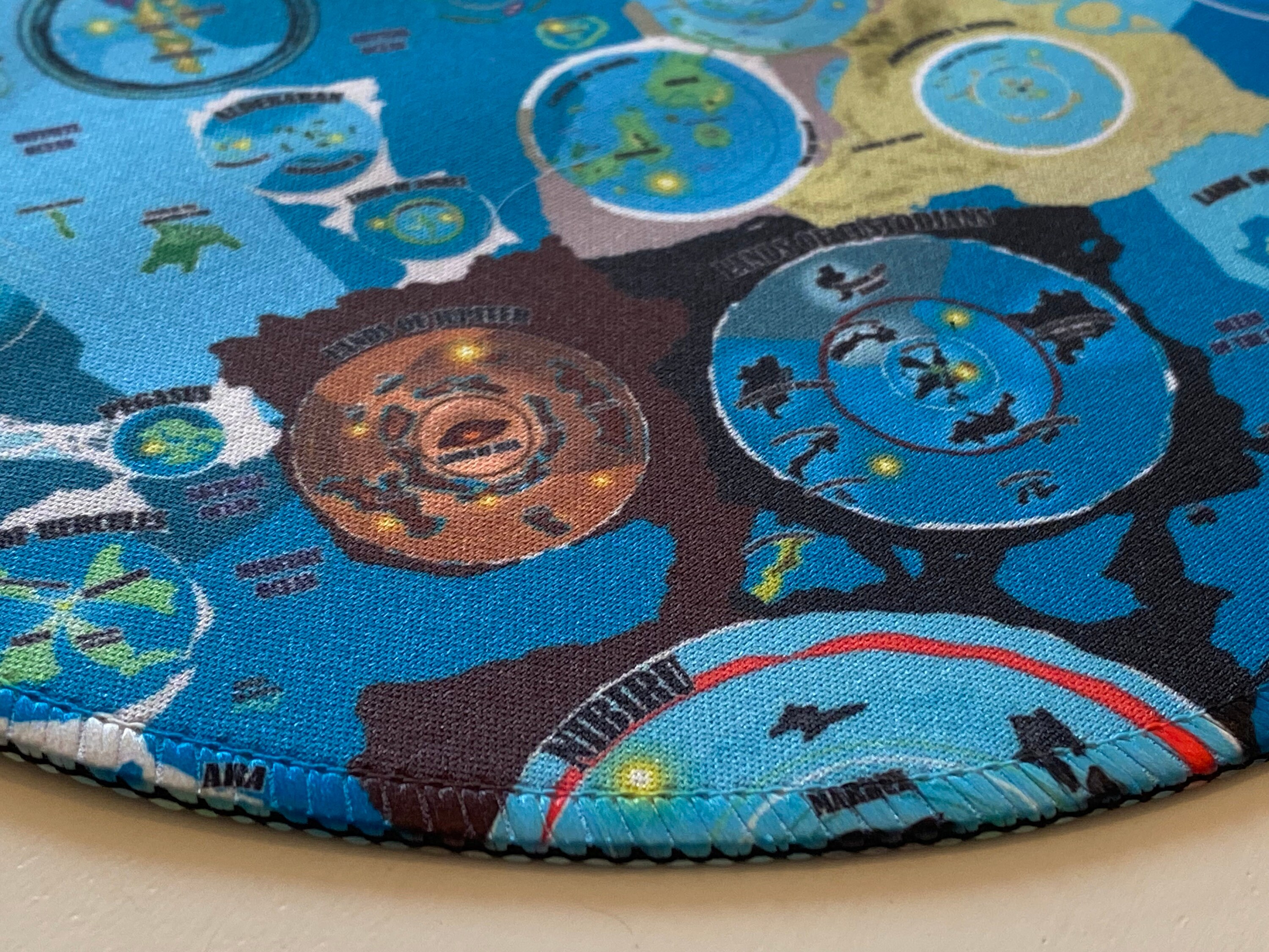 Terra Infinita Mousepad Flat Earth Map PC Mat Beyond Antarctica Land ...