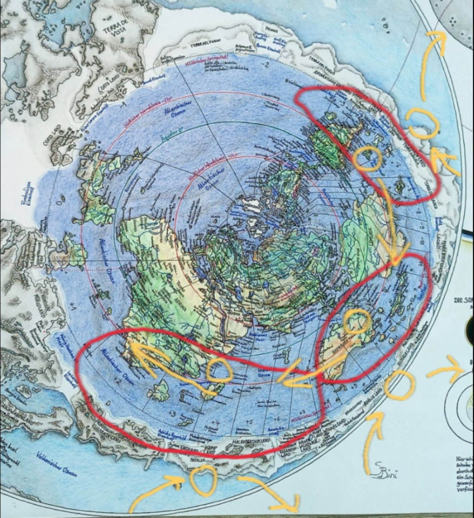 Flat Earth Plasma Moon Map Cotton Canvas Poster More Land Gleason World ...