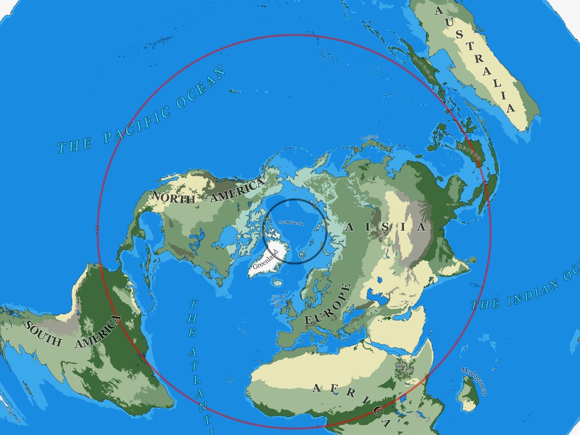 V3.0 the World Beyond the Ice Wall Hi-res Digital Download Flat Earth ...