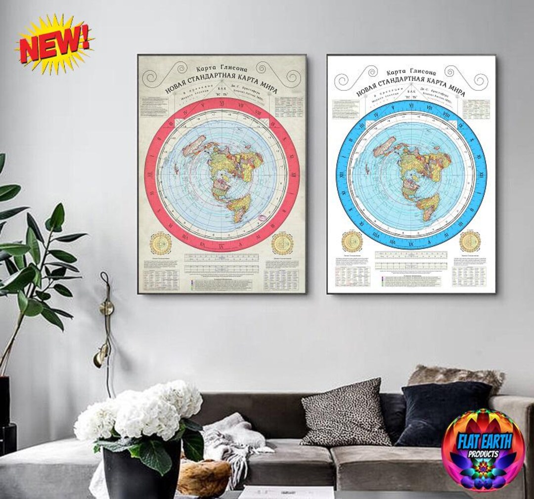 Russian Remastered: Gleason's New Standard World Map RU Flat Earth ...