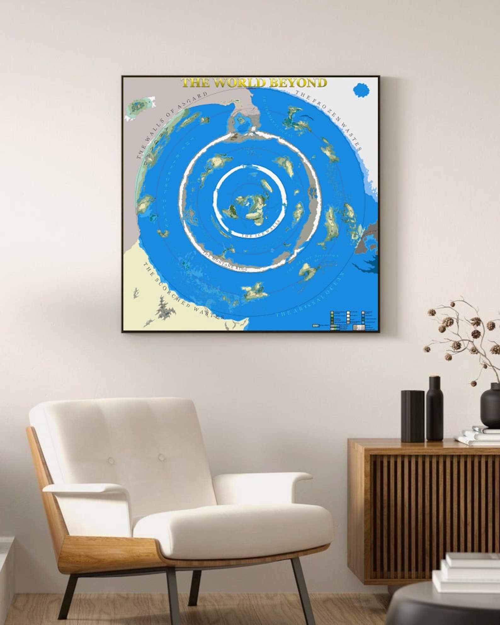 V3.0 the World Beyond the Ice Wall Hi-res Digital Download Flat Earth ...